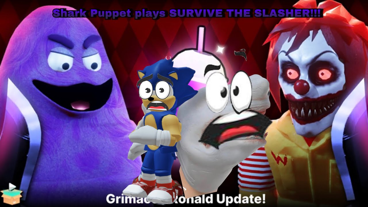 Shark Puppet plays ESCAPE THE SLASHER (DO NOT WATCH HOME ALONE ...