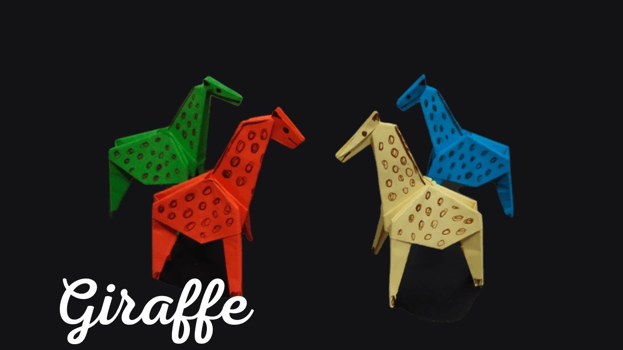 Jerapah dari Origami "How to make Giraffe" #diy #origami #papercraft # ...