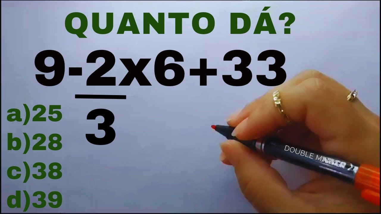 9 2 3x6 33 Consegue Resolver Essa YouTube 9 2 3x6 33 Consegue Resolver Essa YouTube