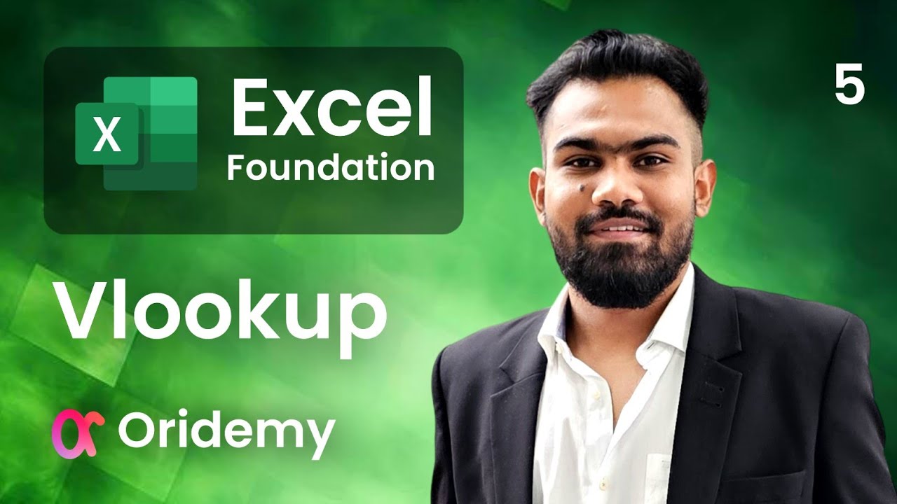 Vlookup | MS Excel foundation | Rabiul Islam Shanto | Oridemy - YouTube
