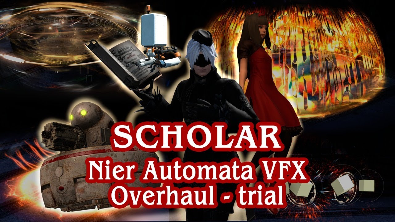 FFXIV - [SCH] Nier Automata SCHOLAR Ability VFX MOD - YouTube
