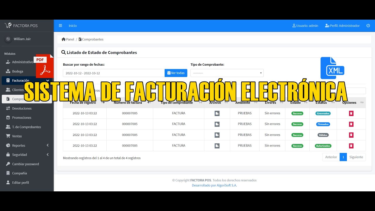 Invoice Facturación Electrónica Sri Ecuador Python And Django Youtube