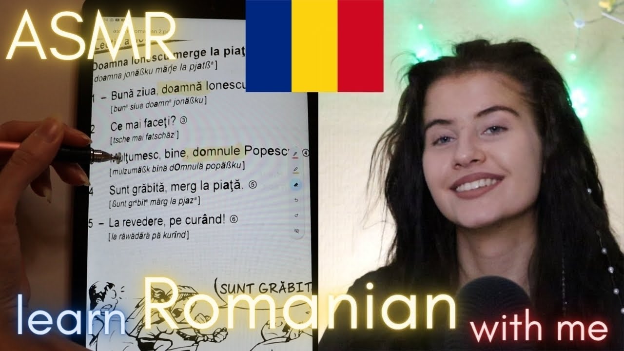 ASMR learn ROMANIAN with me - ROMANIAN for beginners (whispered) | whispering, show&tell ...