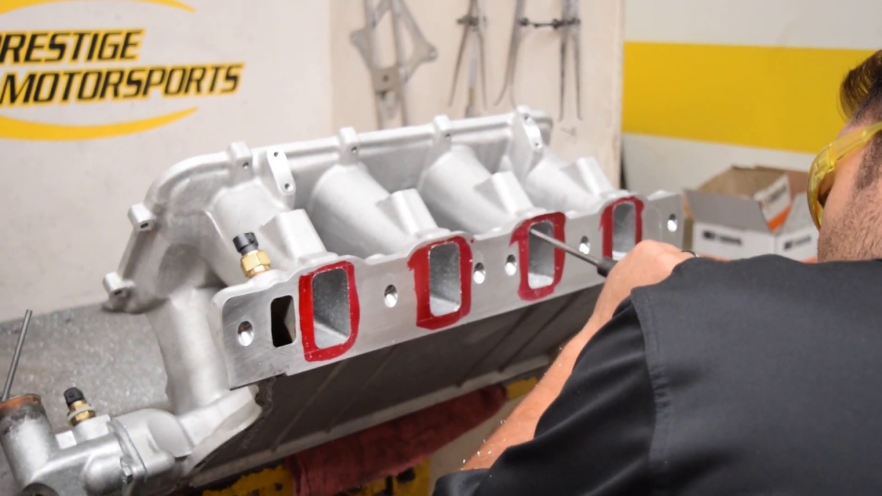 Holley Hi-Ram Port-Match Test on 600 HP Small Block Ford - YouTube