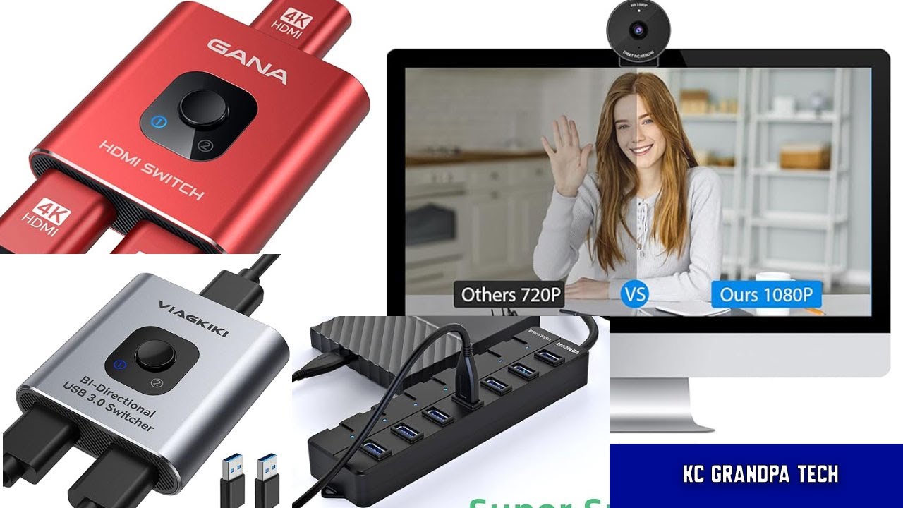 3 Tech Gadgets That Will Upgrade Your Setup (Webcam, HDMI & USB Switch!) - YouTube
