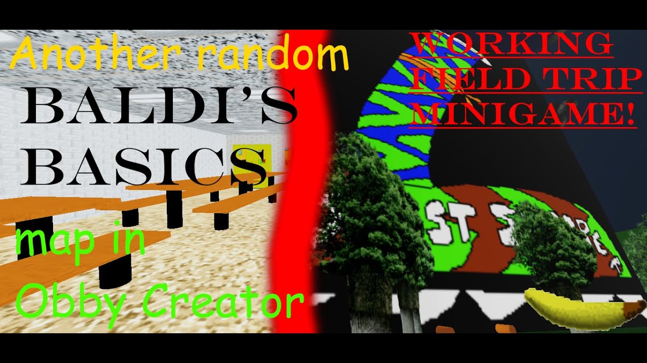 Another Random Baldi's Basics Map in Obby Creator (ROBLOX) - YouTube