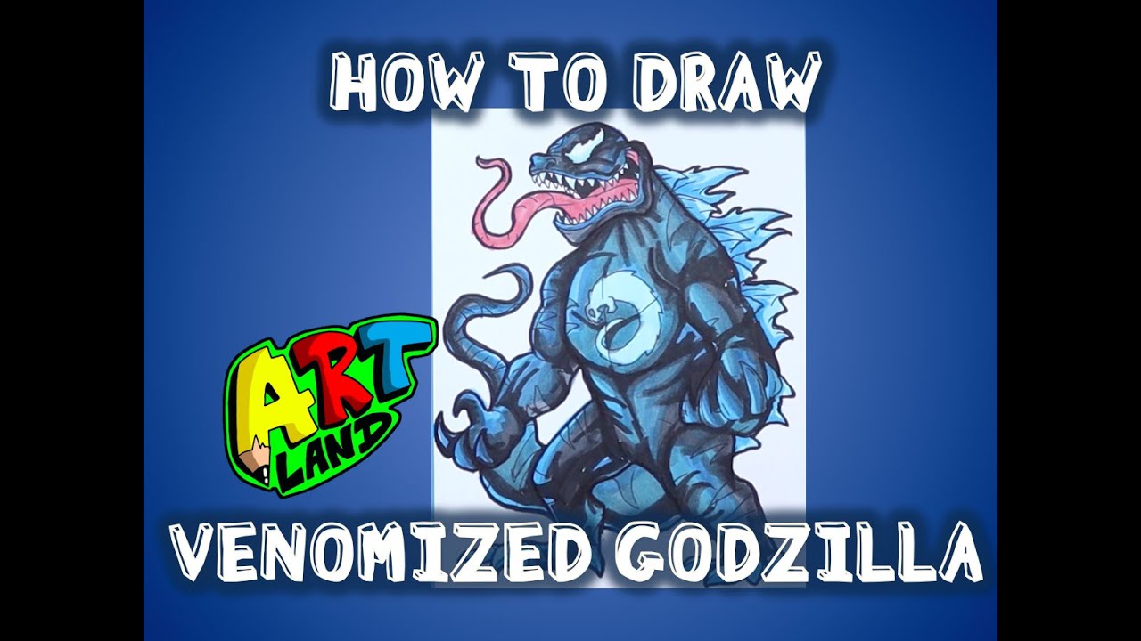How to Draw VENOMIZED GODZILLA - YouTube