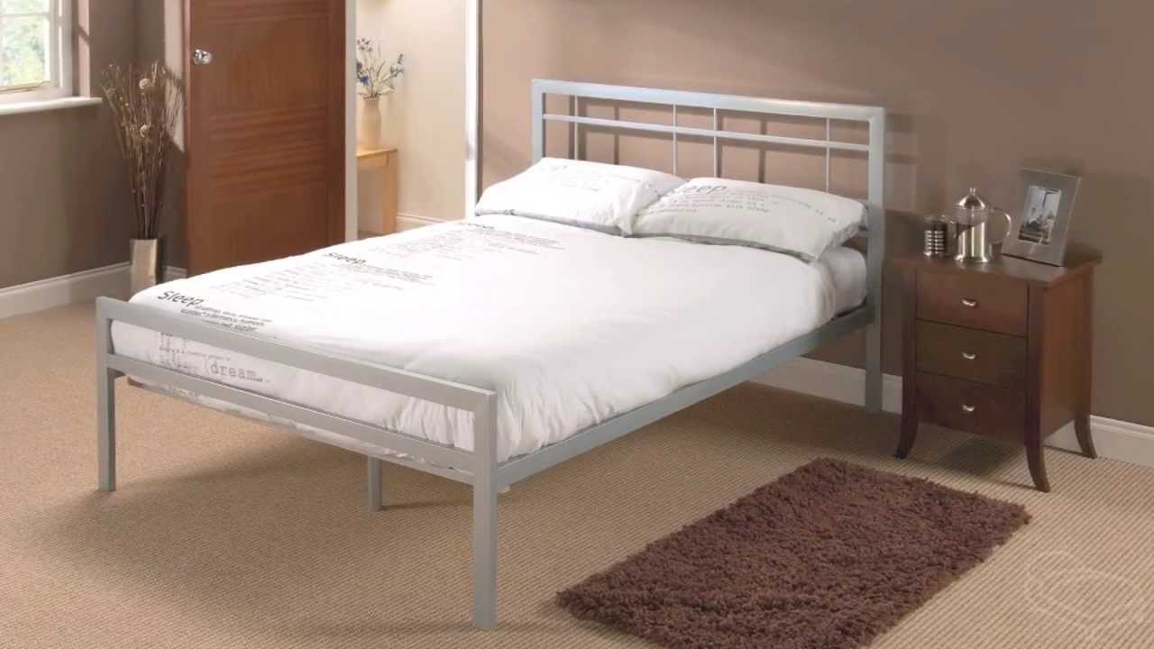 Snuggle Beds - Buckingham Silver Bed Frame - YouTube