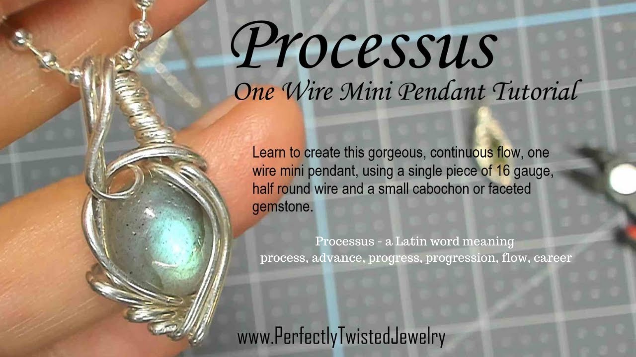 Wire Wrapping TUTORIAL - Mini Heady Style Pendant - YouTube