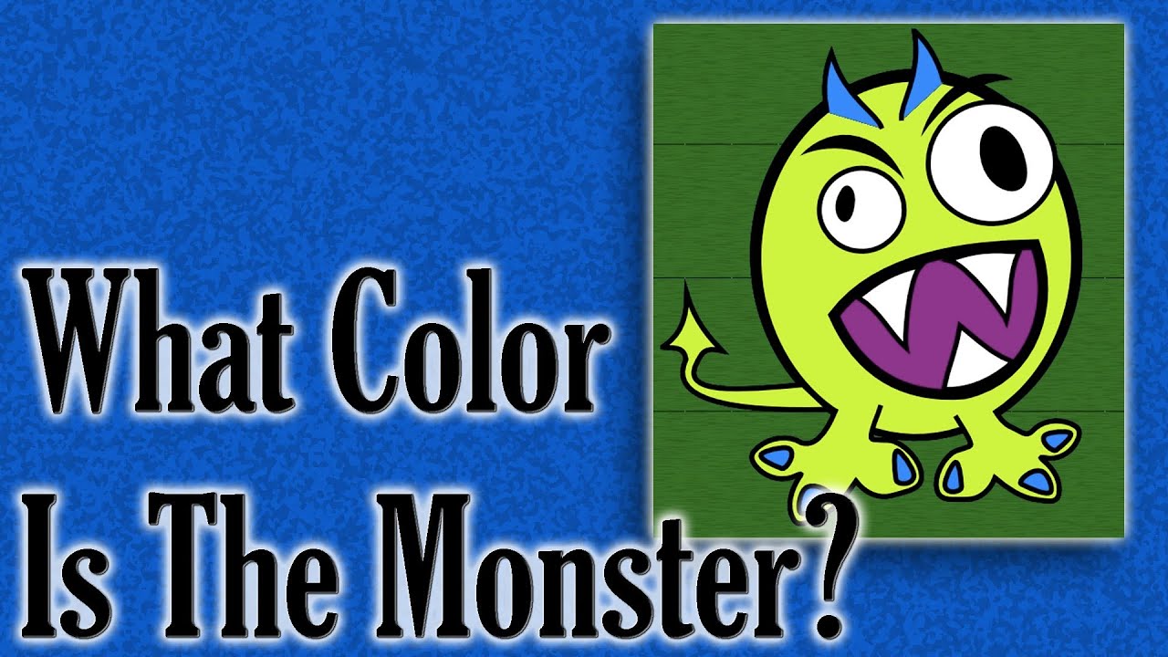 What Color Is The Monster? | Halloween game for children - YouTube