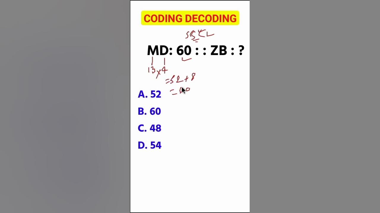Codingdecoding Codingdecodingtricks Reasoning Shortstrick Crackmyexam Youtube