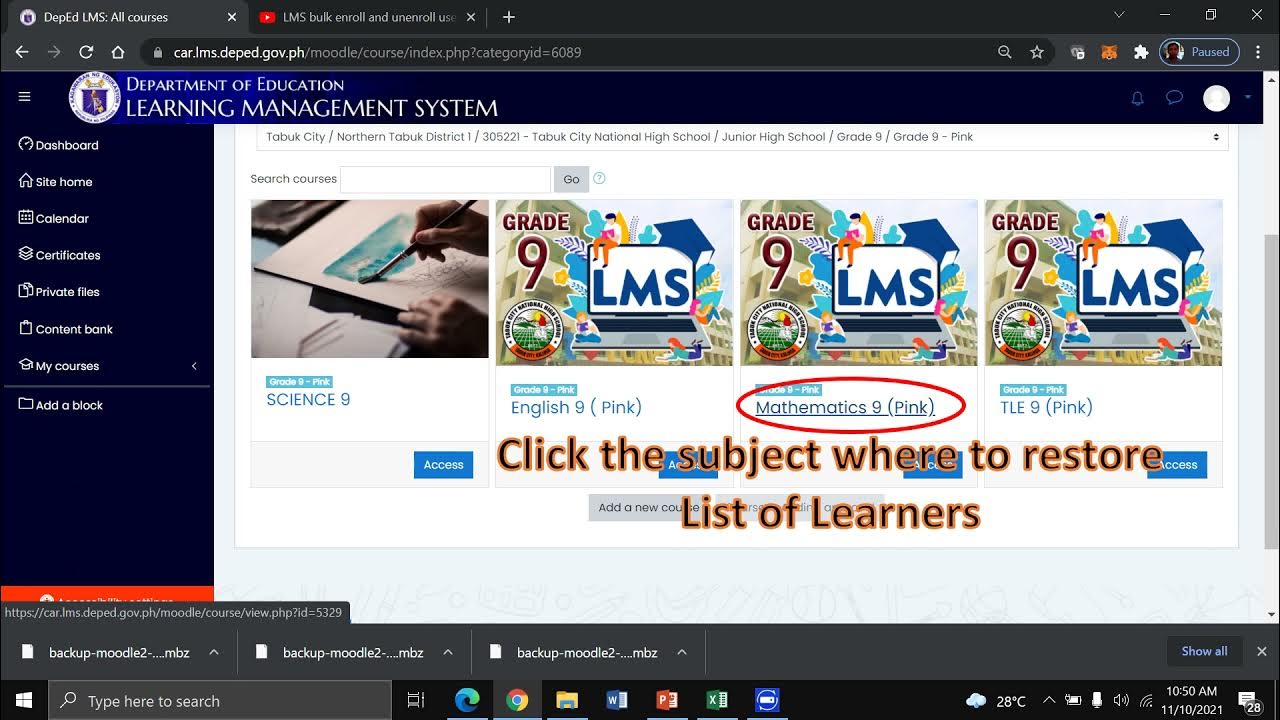 How to bulk enroll learners in LMS - YouTube