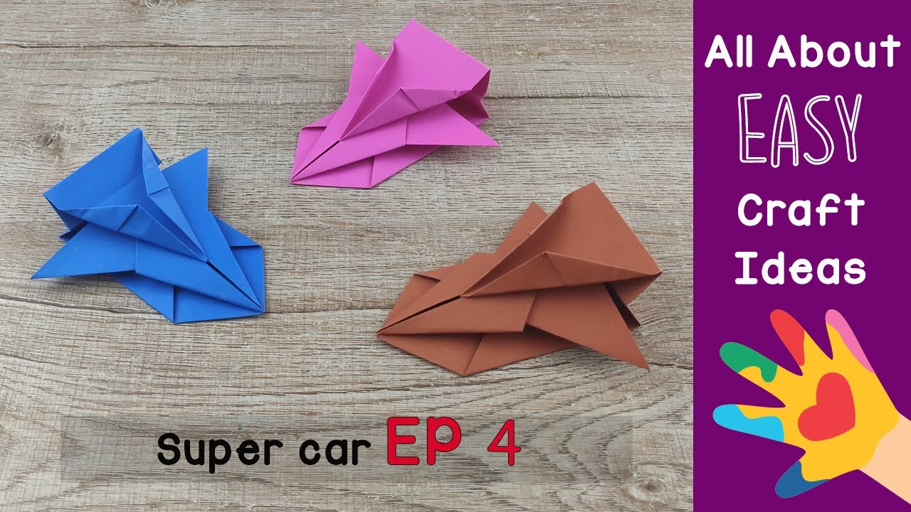 How to make easy car paper | racing car of paper origami | Easy Origami ...