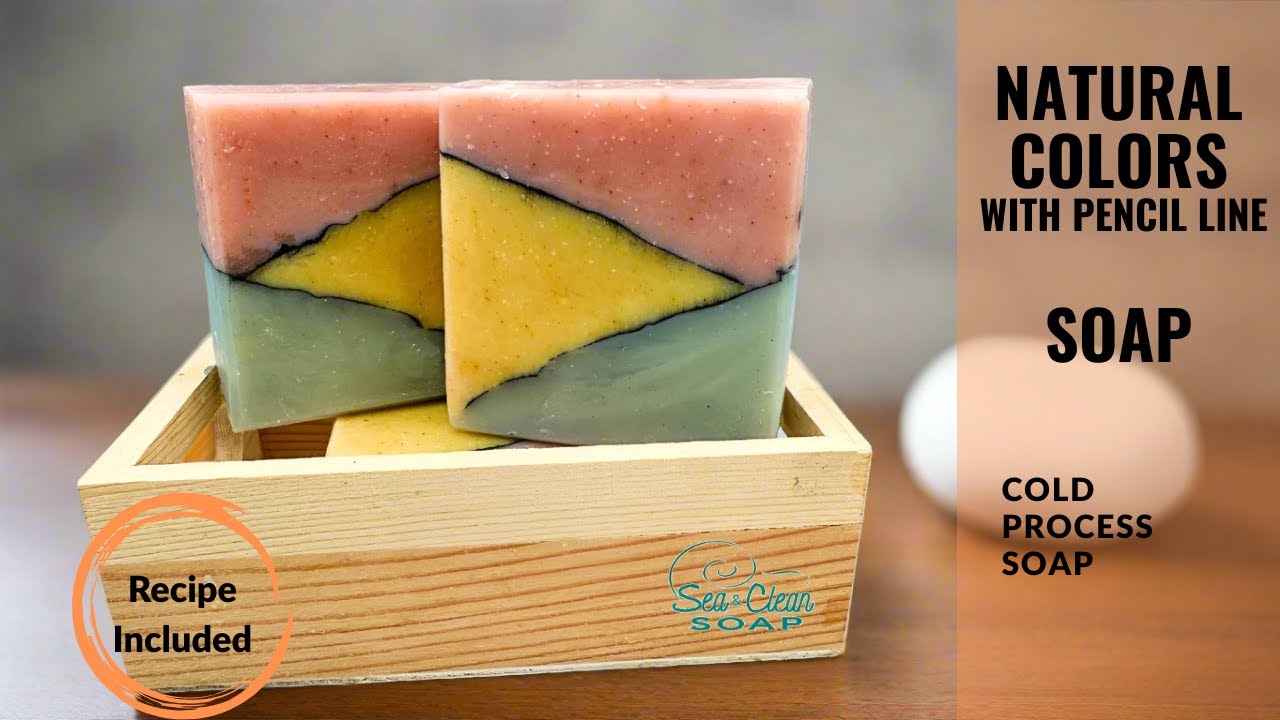 3 Layers of Natural Colors. Cold Process Soap. With Recipe. - YouTube