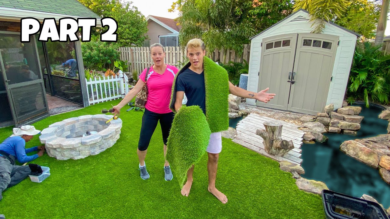 The ULTIMATE BACKYARD is ALMOST DONE!!! - YouTube