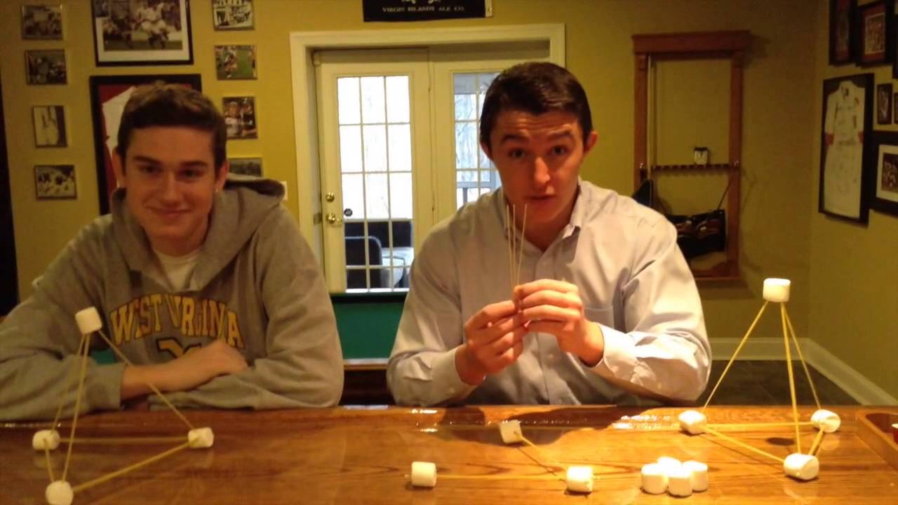 Between Two Spaghetti and Marshmallow Pyramids - YouTube
