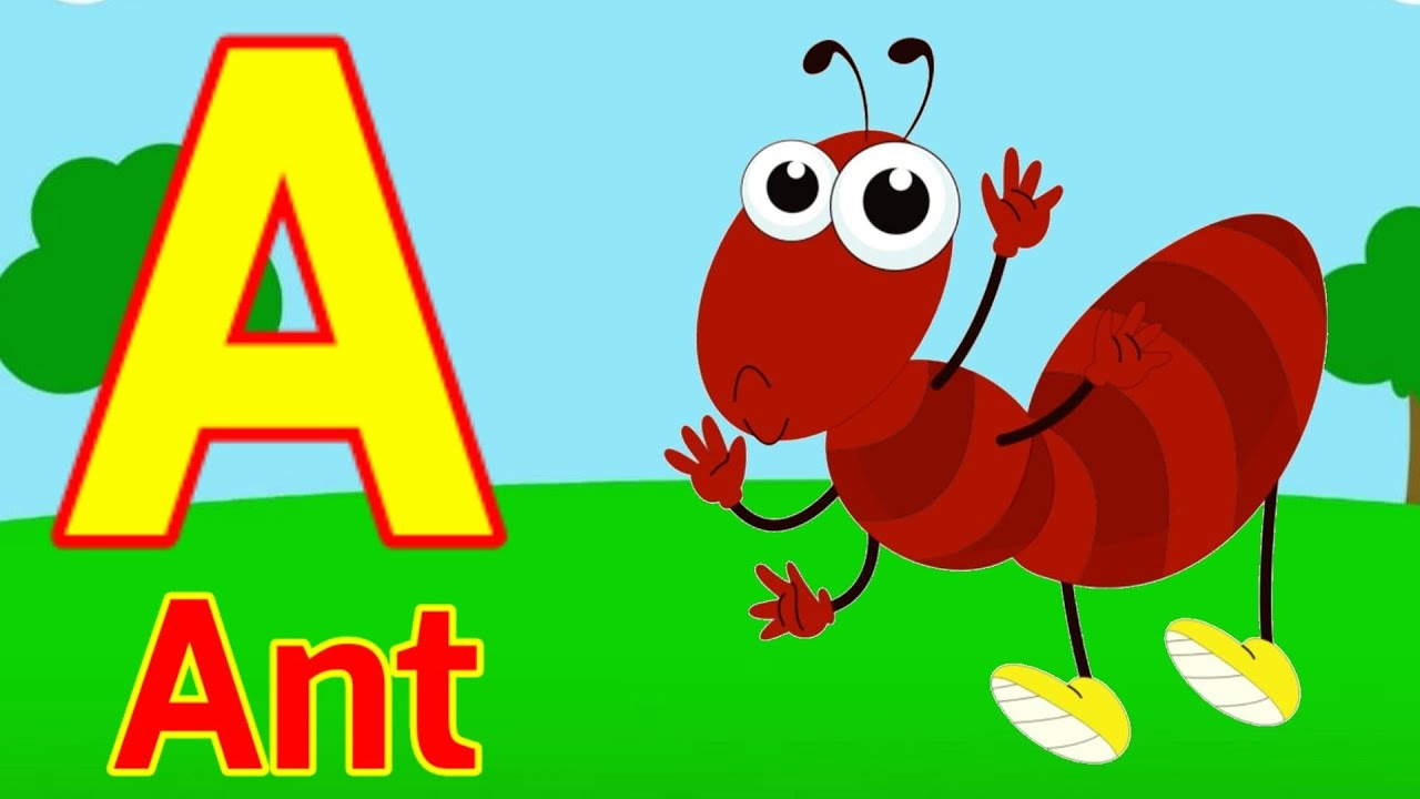 A for Ant 🐜, B for Bat 🏏, C for Cap 🧢, abcd rhymes, abcd song, phonics ...