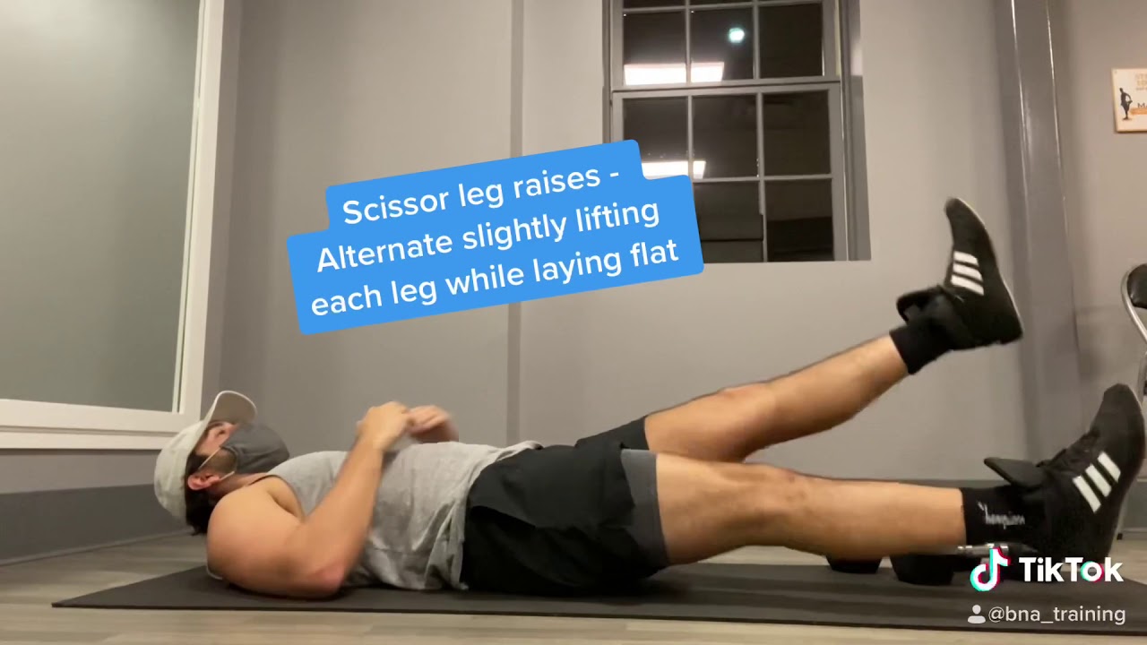 Scissor Leg Raises - YouTube