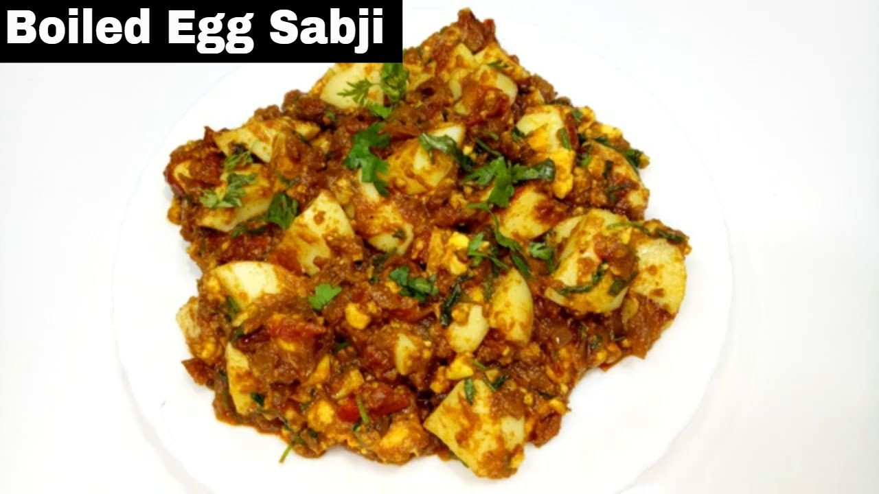 Boiled Egg Sabji Recipe in Hindi | Boiled Egg Recipe | Manisha's ...