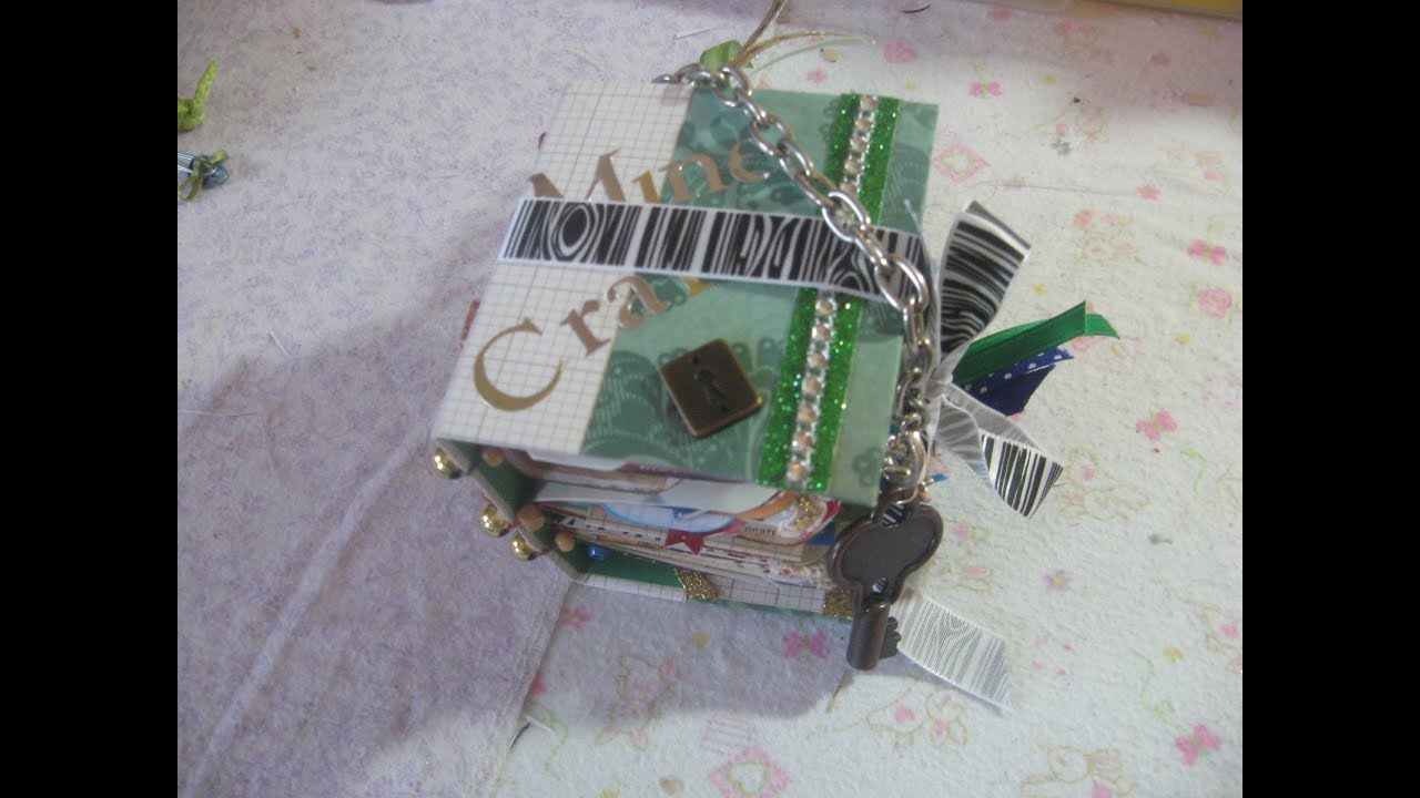 Mini Junk Journal with Mine Craft Theme - YouTube