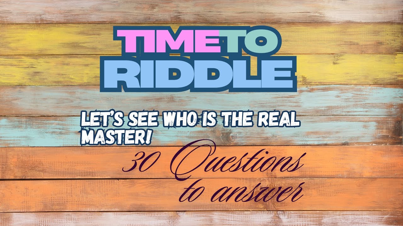 Riddle !! Get ready for the funniest brain teaser ever! Can you solve ...