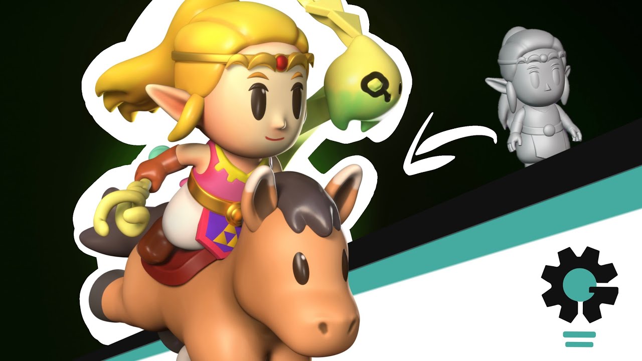 Sculpting Zelda from Echoes of Wisdom - 3D Modeling Tutorial - YouTube