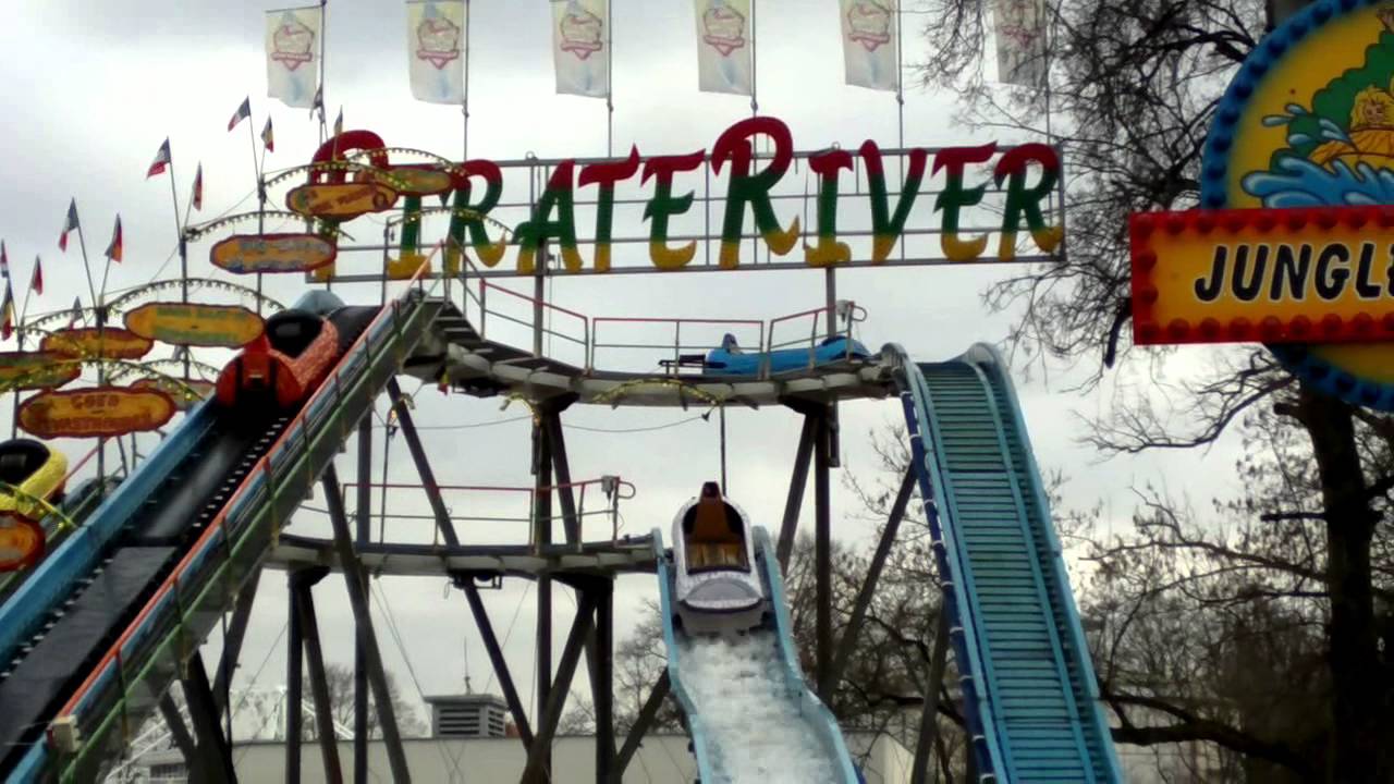 Matějská pouť 2012 - ATRAKCE PIRATE RIVER (ZKUŠEBNÍ JÍZDA) / ATTRACTION ...