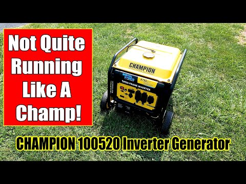 Champion 100520 Inverter Generator - Nice Clean Power But Several ...