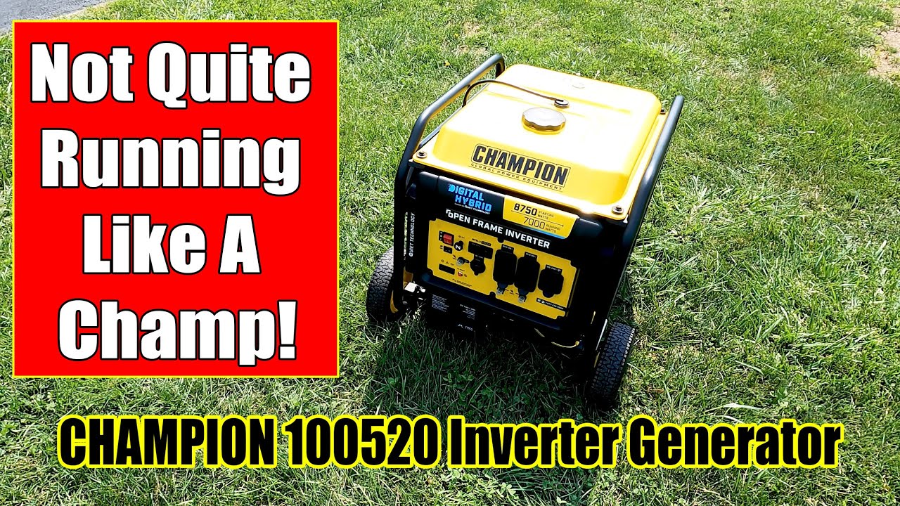 Champion 100520 Inverter Generator - Nice Clean Power But Several ...