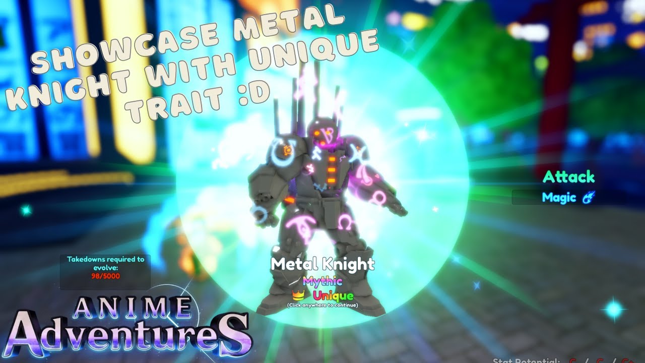 INI DIA SHOWCASE METAL KNIGHT DENGAN TRAIT UNIQUE - ANIME ADVENTURES ...
