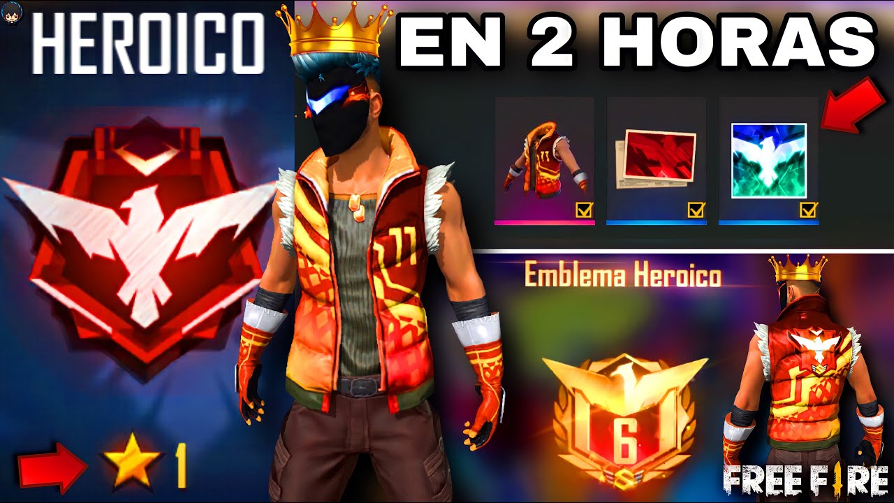 ASI LLEGUE al nuevo HEROICO en 2 HORAS *en celular* en DUELO DE ESCUADRAS FREE FIRE | CRIBAS ...