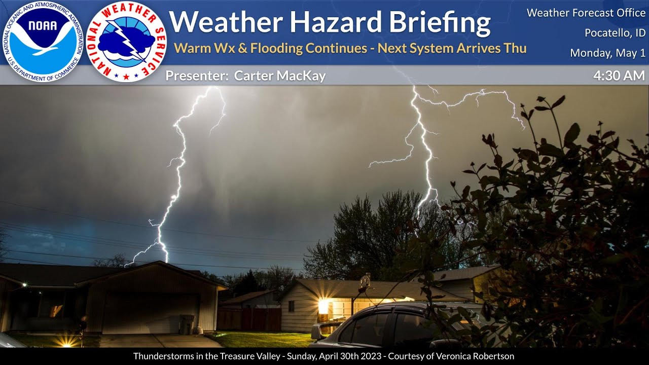 05/01/23 Hazard Briefing - Warm Wx & Flooding Continues - Next System ...