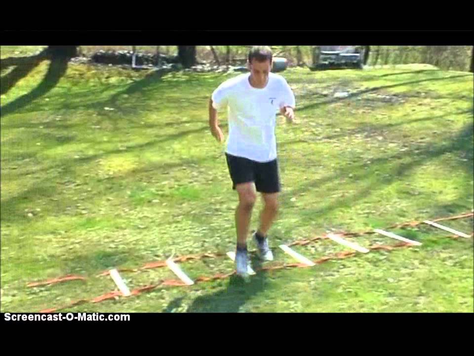 sideways moving ladder drills - YouTube