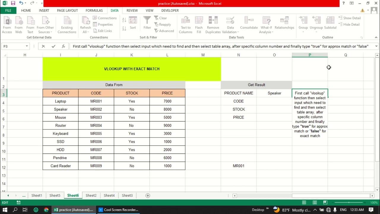 Vlookup Formula in Excel || Excel Advance Tricks - YouTube
