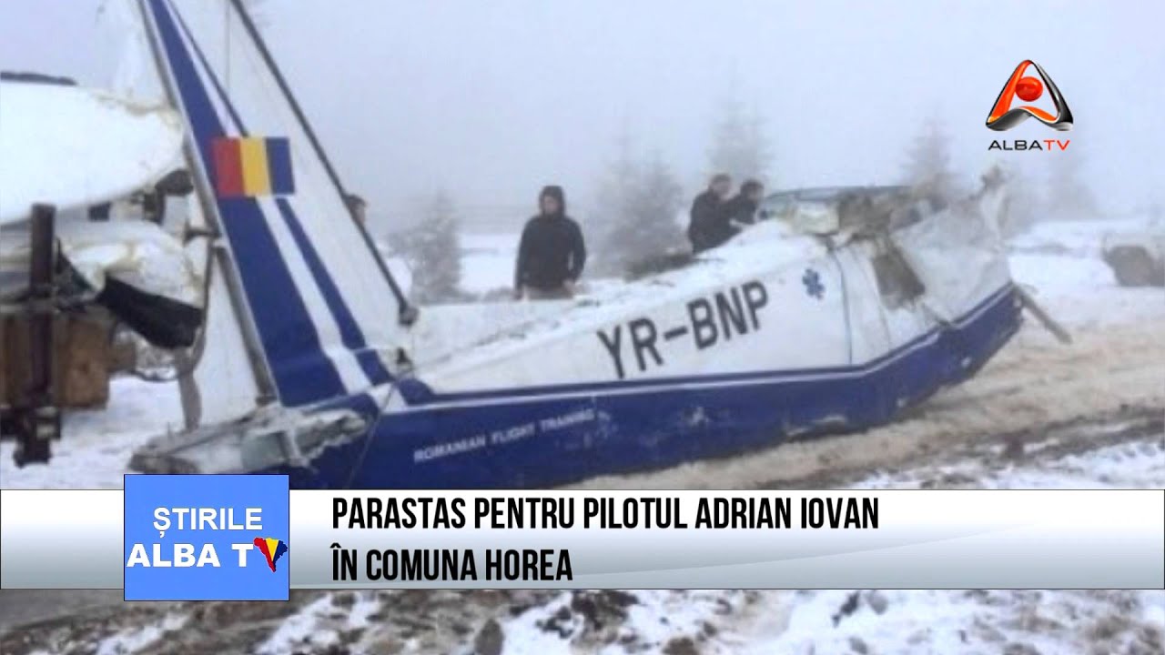 PARASTAS PENTRU PILOTUL ADRIAN IOVAN IN COMUNA HOREA - YouTube