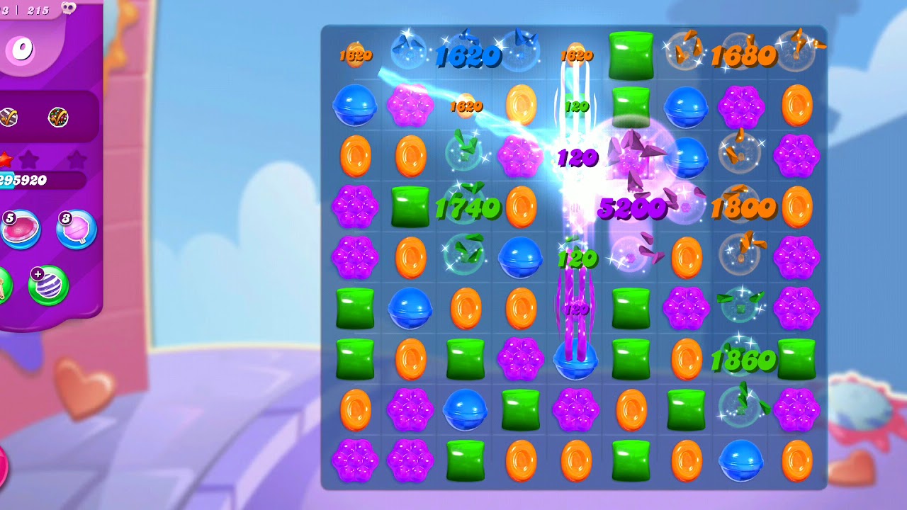 Candy Crush Saga Level 215 - YouTube