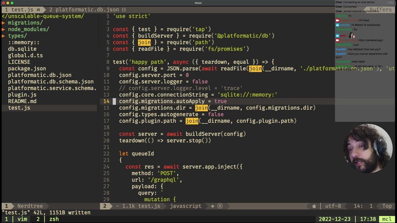 Live Stream 2022/12/23 - Building the Unscalable Queue System - Part 2 - YouTube