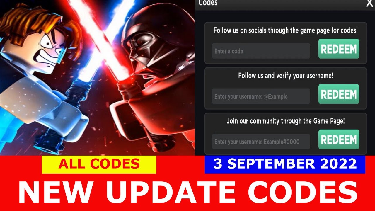 NEW UPDATE CODES [SABERS+X2] Base Battles ROBLOX | September 3, 2022 ...