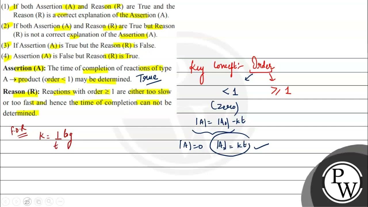 (1) If both Assertion (A) and Reason (R) are True and the Reason (R) is a correct explanation of ...