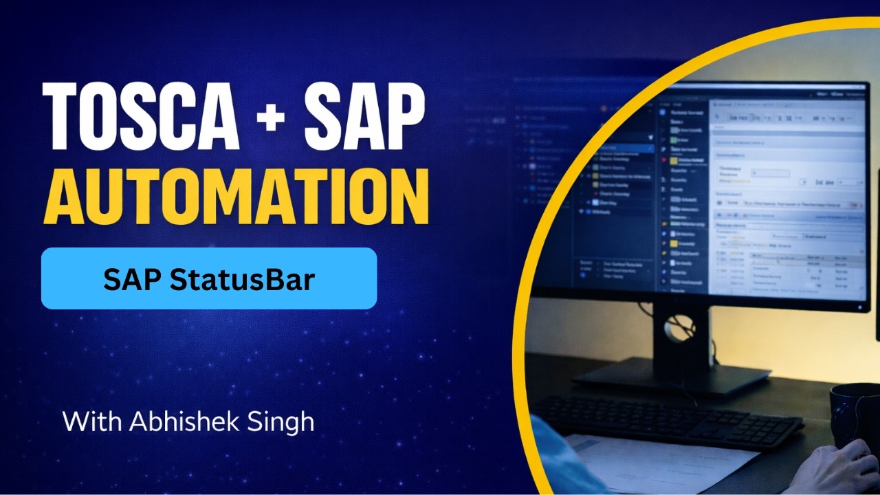 SAP Status Bar Automation | Mastering Tosca Standard Module (09) - YouTube