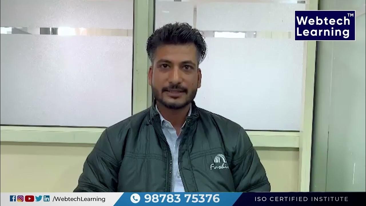 Ajay Kumar Webtech Learning Course review - Web Education Academy - YouTube