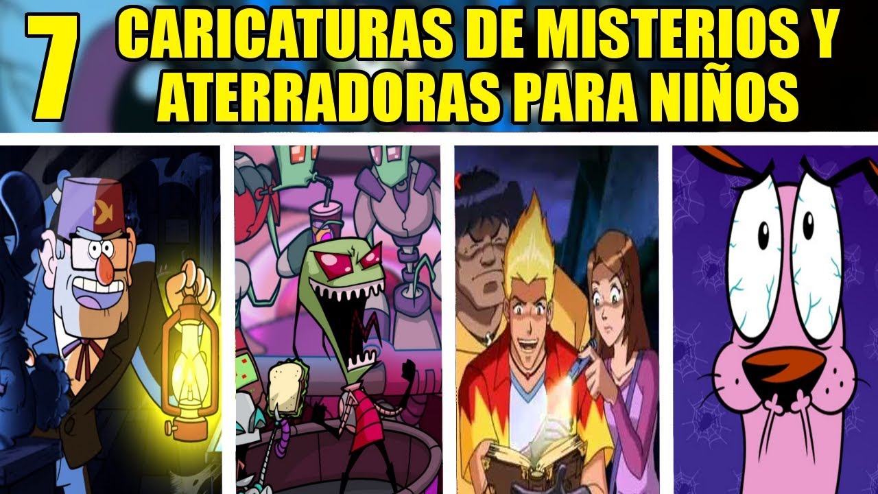 7 CARICATURAS DE MISTERIOS Y ATERRADORAS PARA NIÑOS - YouTube