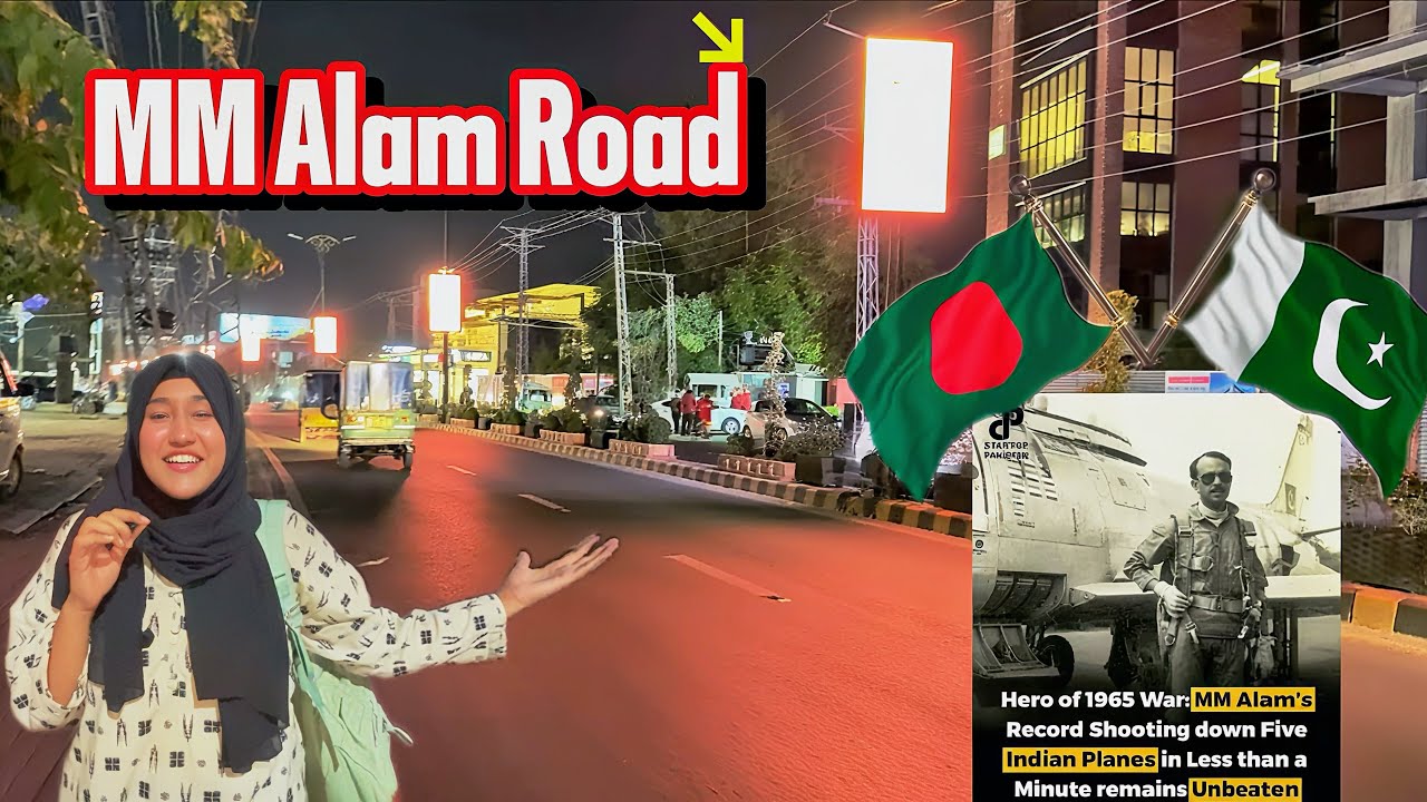 Exploring MM Alam Road + Its Hidden History | Lahore Street Vlog - YouTube