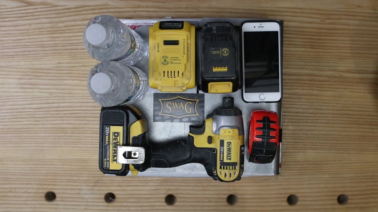 Swag table for Dewalt portable band saw - YouTube