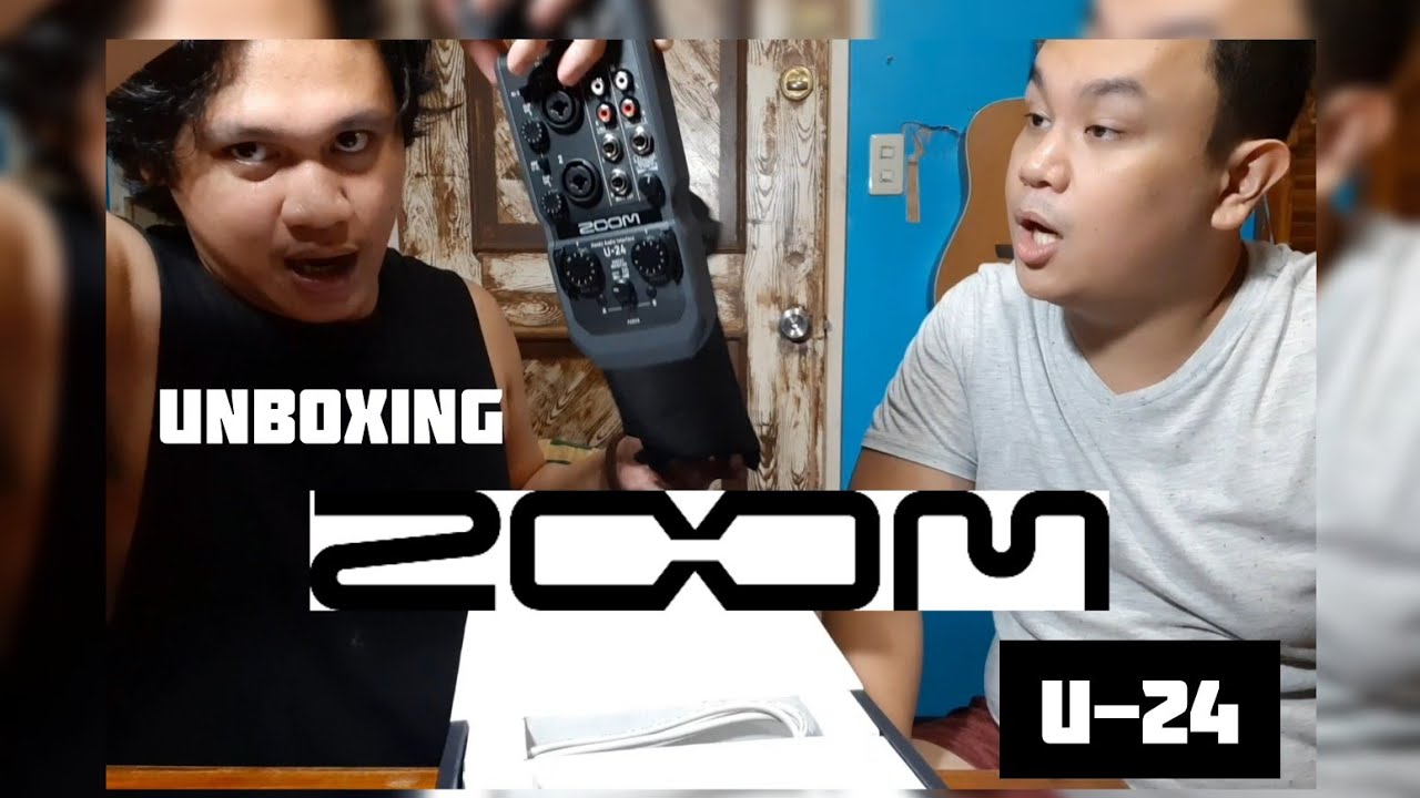 UNBOXING ZOOM U-24 AUDIO INTERFACE with Sound test!!! - YouTube