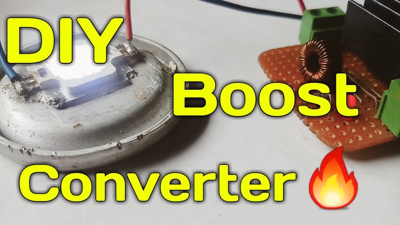 How To Make dc to dc boost converter Circuit | DIY boost converter ...