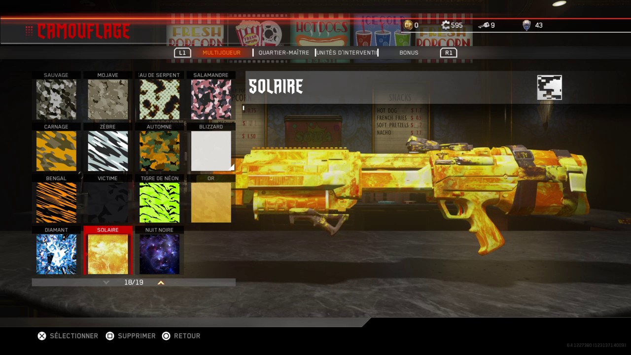 Call of Duty®: Infinite Warfare comment avoir les camo nuit noir et ...