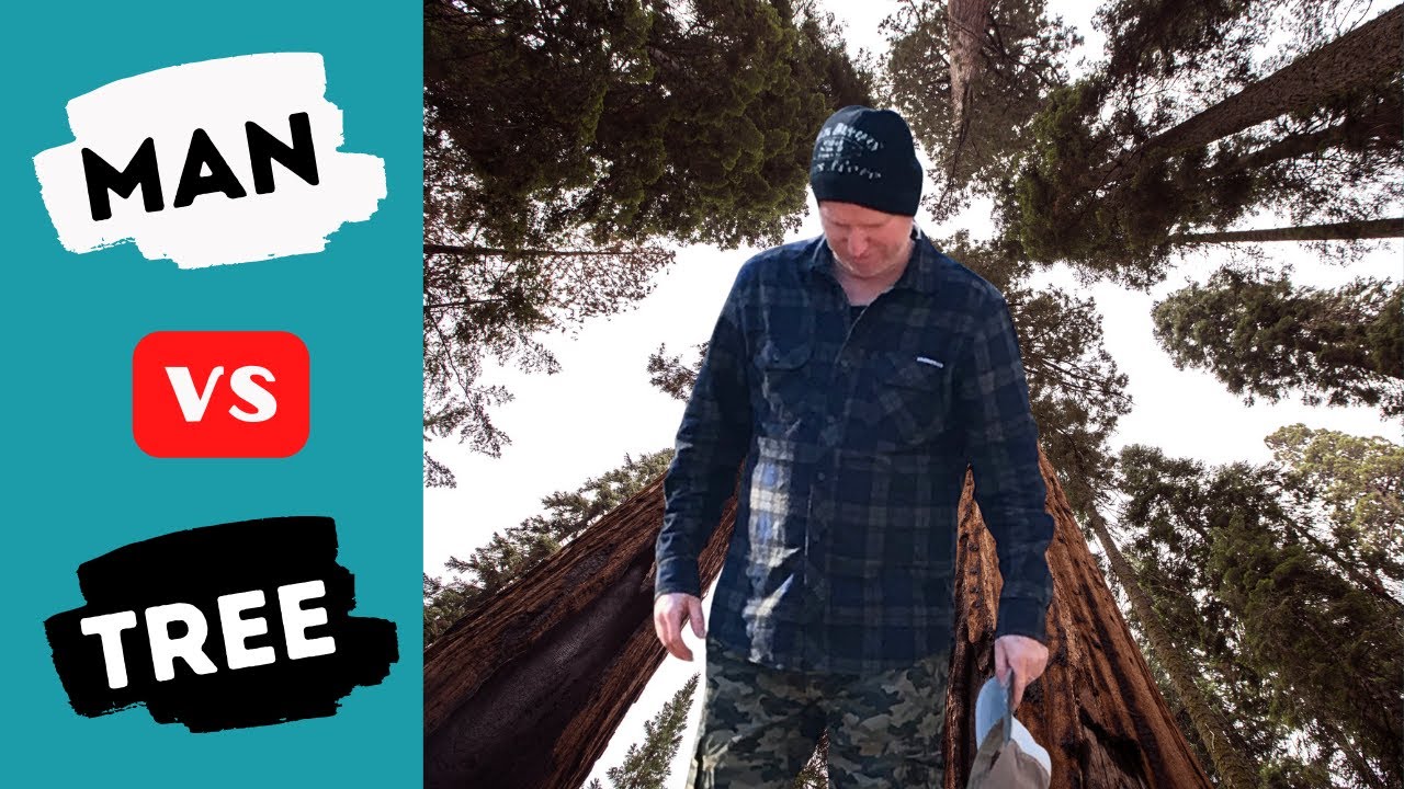 His First Time - MAN VS TREE -FAIL | Our Off Grid Journey - YouTube