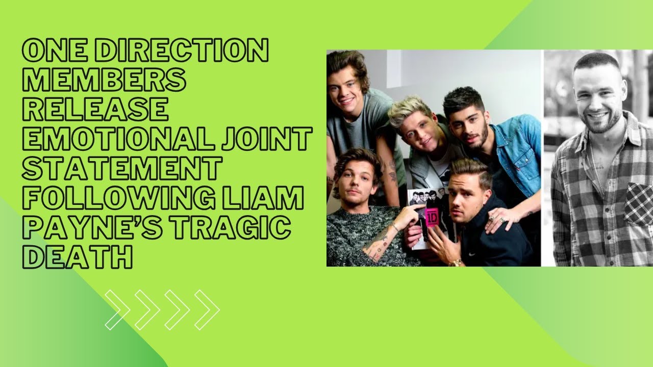One Direction Members Release Emotional Joint Statement Following Liam ...