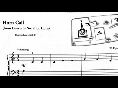 Faber Pretime - Classics - pg. 12-13 - Horn Call - 4pts - YouTube